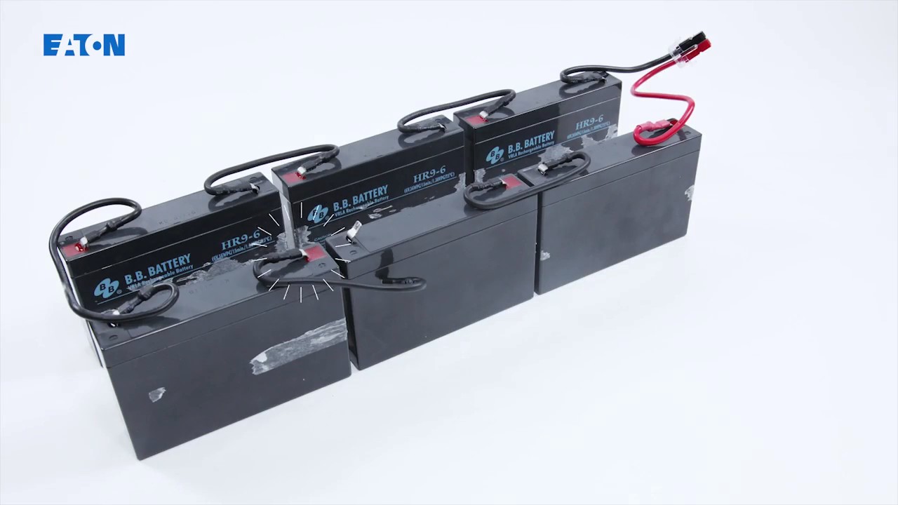 Eaton 5P 1550 rack - Replacing the batteries - YouTube