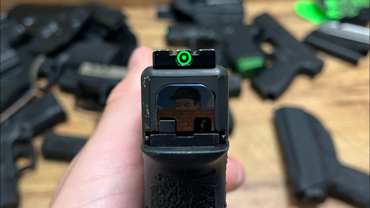 Meprolight Bullseye Green Dot FT Sights - YouTube
