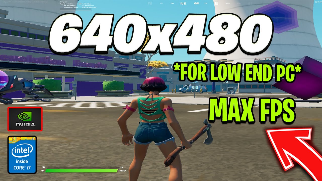 Stretched Resolution For Low End PC (INSANE FPS BOOST) | Fortnite ...