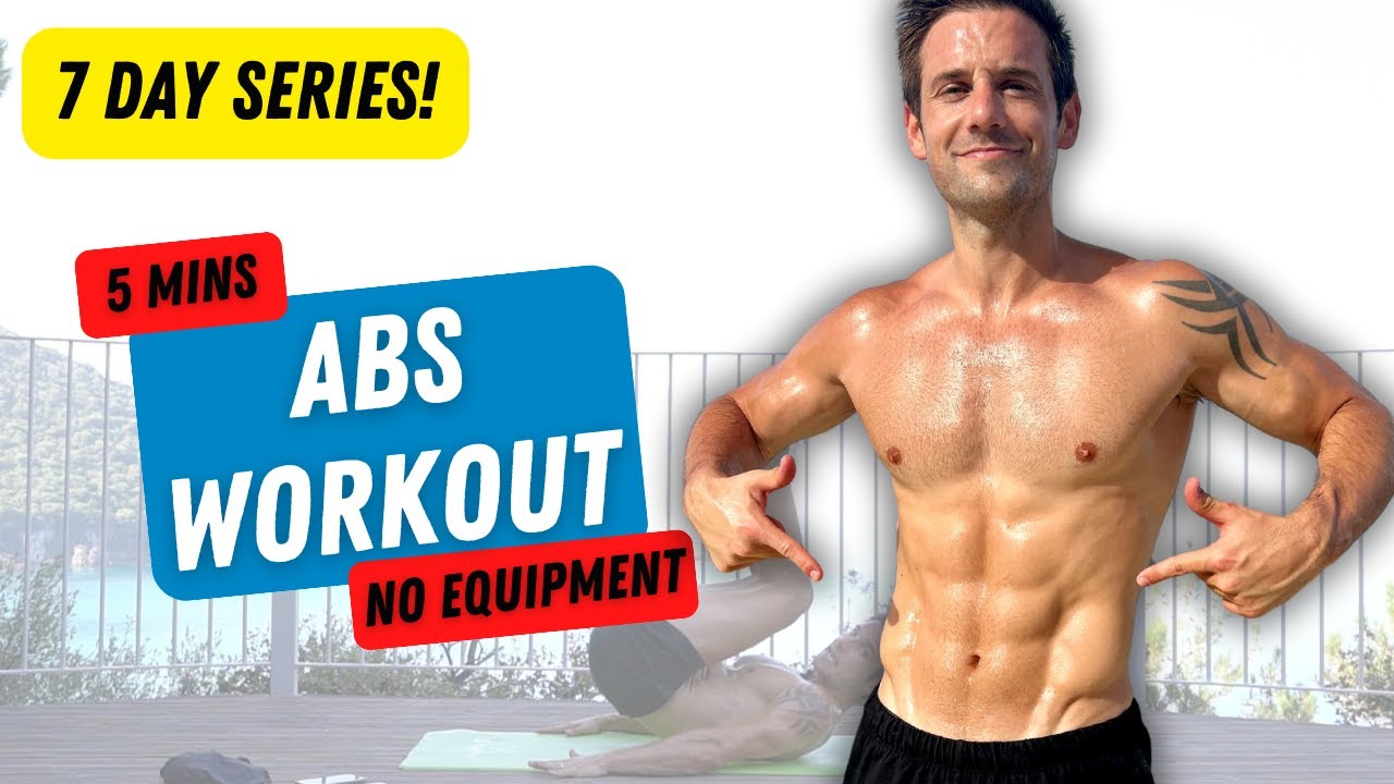 5 Min ABS Workout | BODYWEIGHT | 7 DAY SERIES (Day 6) - YouTube