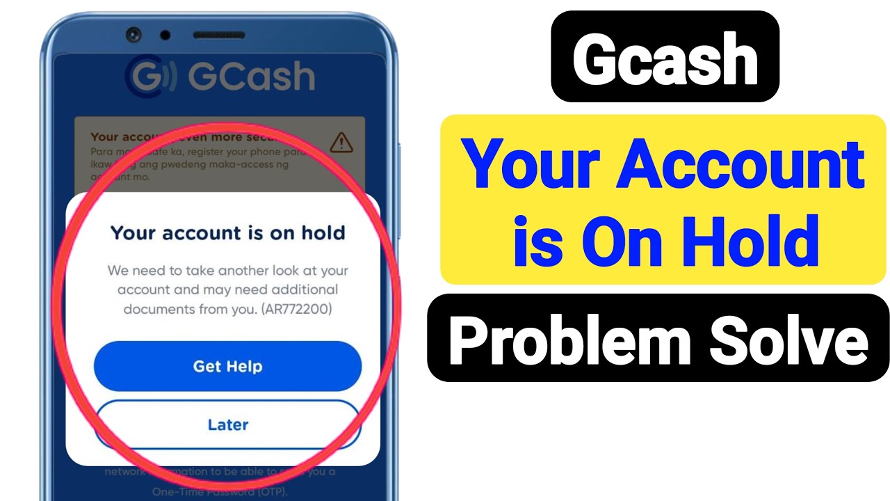 Your Gcash Account is on hold problem Solve | How To Fix Gcash Account ...