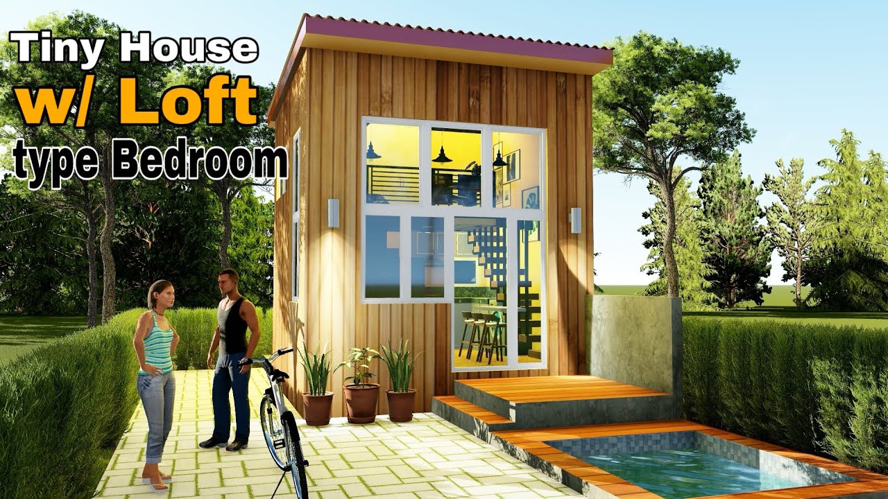 Small House Design Ideas | Farm House 4m x 4m - YouTube