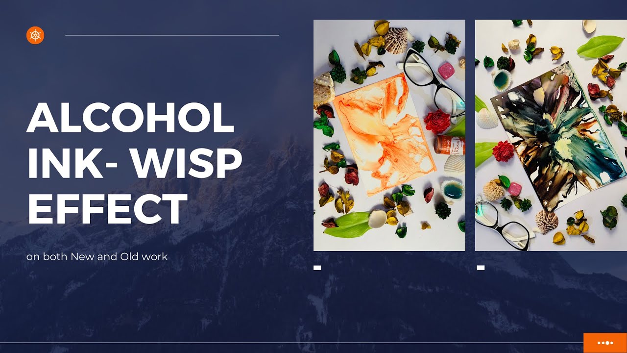 Alcohol Ink- Wisp effect on yupo paper (soft and hard lines) - YouTube