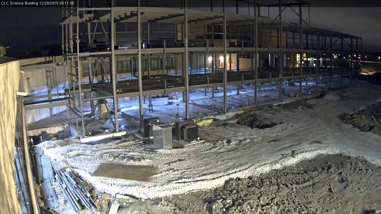 CLC Science Building Construction Camera - YouTube