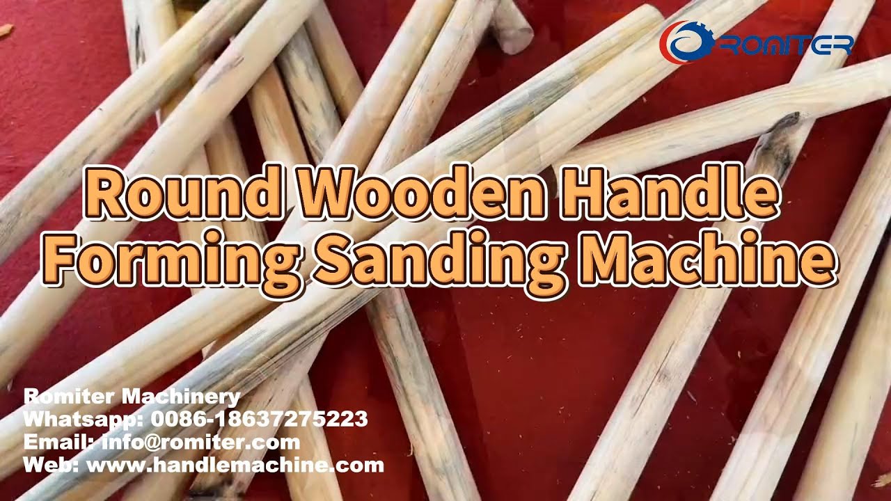 Round Wooden Handle Forming Sanding Machine - YouTube