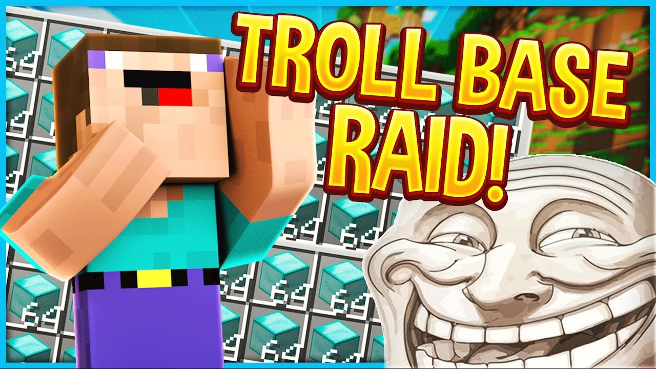 EPIC FACTIONS TROLL BASE RAID! (Minecraft Trolling) - YouTube
