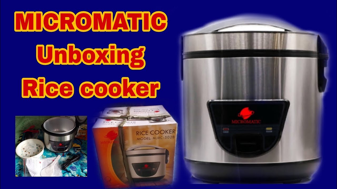 Unboxing My New Rice Cooker MICROMATIC | Testing ,Review 💕 - YouTube