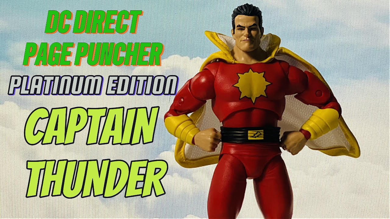 QUICK UNBOXING: Platinum Edition McFarlane DC Direct Page Punchers Captain Thunder Action Figure ...