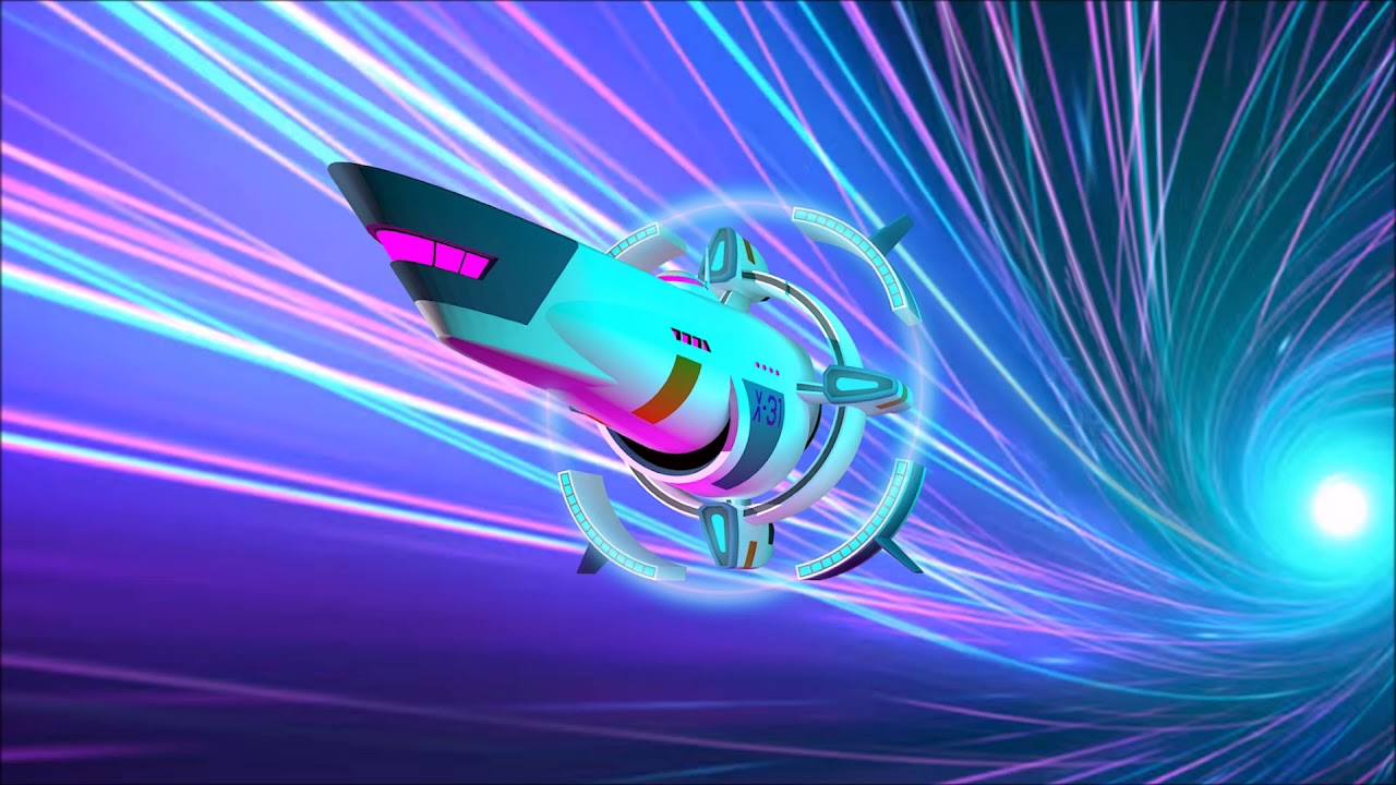 Final Space prototype ship 'X-31' lightfold mode - YouTube