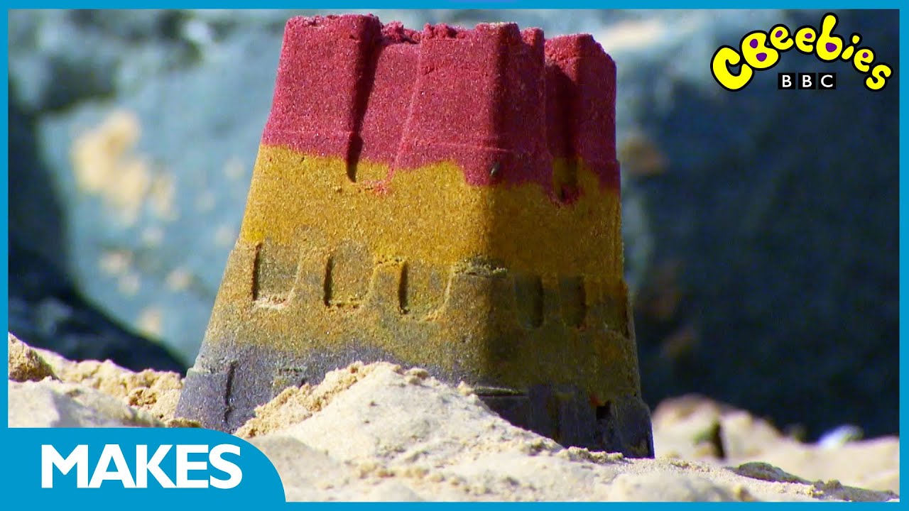 CBeebies Makes | Build a Rainbow Sandcastle | The Let's Go Club - YouTube