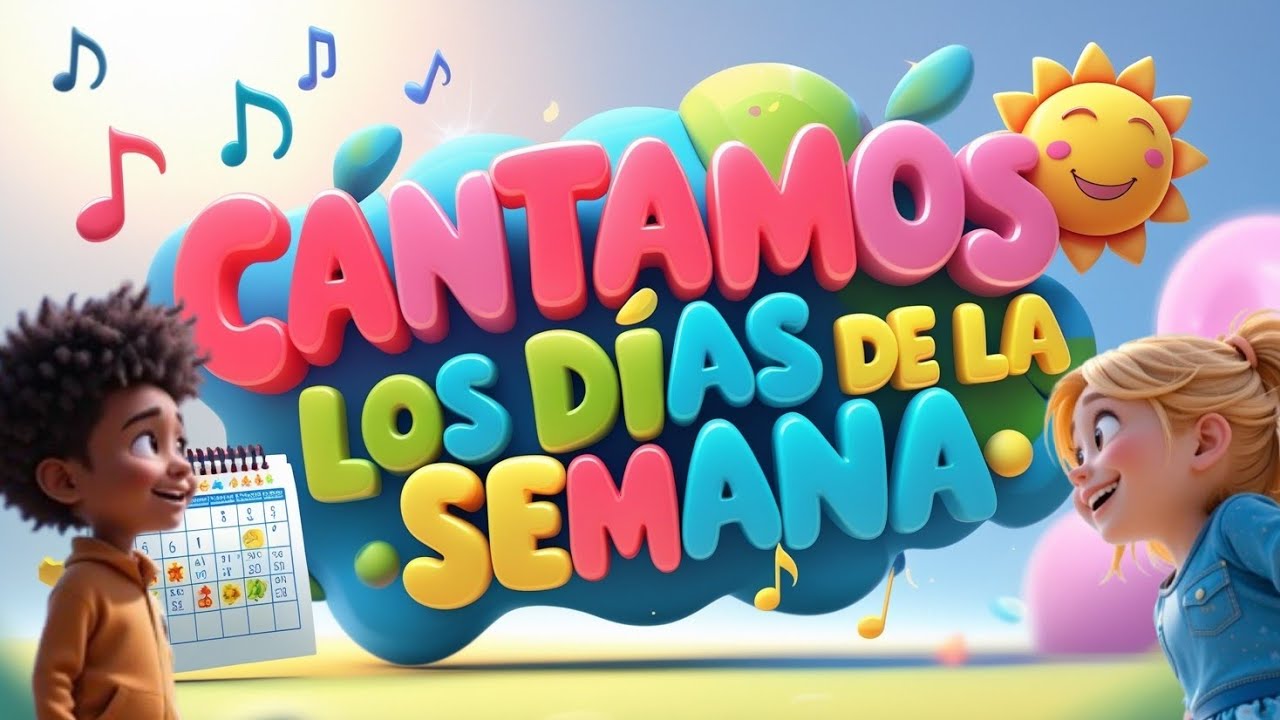 🎵 Cantamos los días de la semana | Canción infantil animada | Días de ...