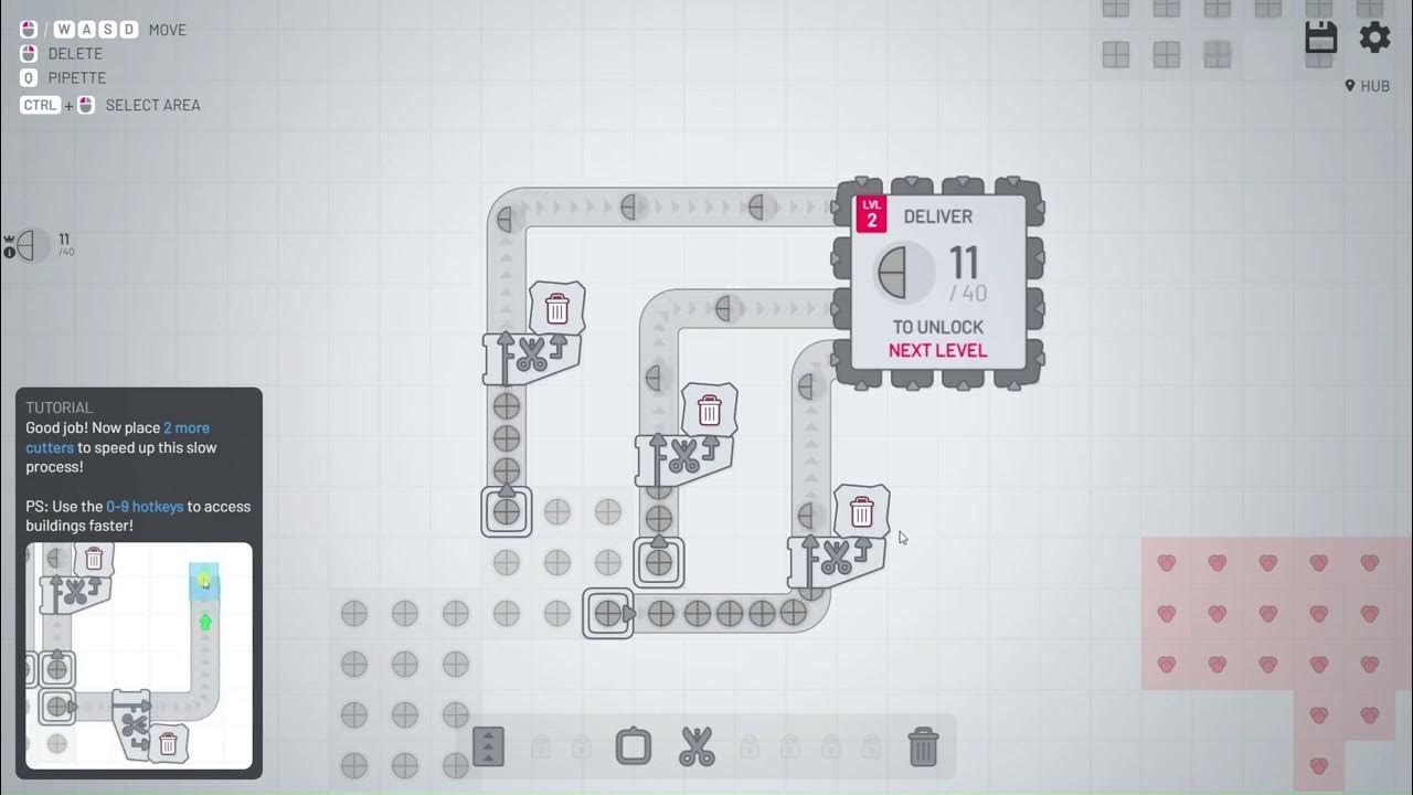 First Time Play: Shapez ep 1 - Levels 1, 2, 3, & 4 - YouTube