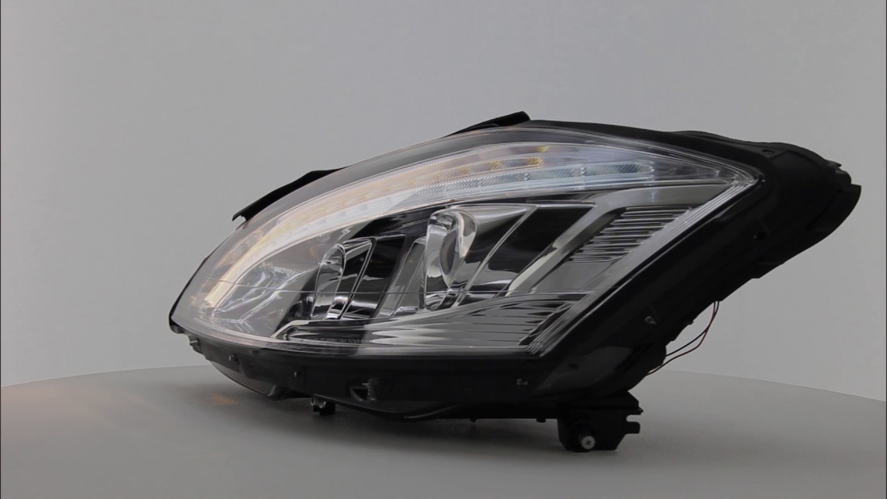 07-09 Mercedes Benz W221 S Class Projector Headlights - YouTube