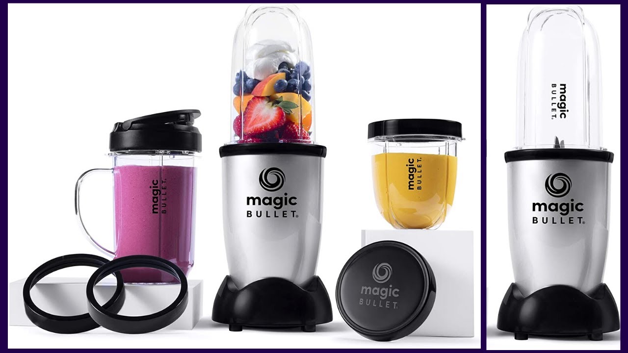 Magic Bullet Blender, Small, Silver, 11 Piece Set || Amazon - YouTube