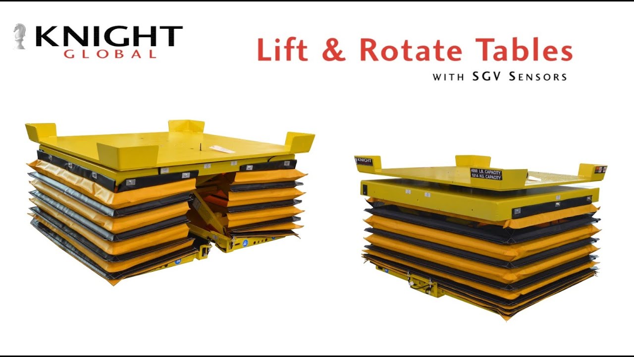 Lift and Rotate "Smart" Table with SGV Sensors - YouTube