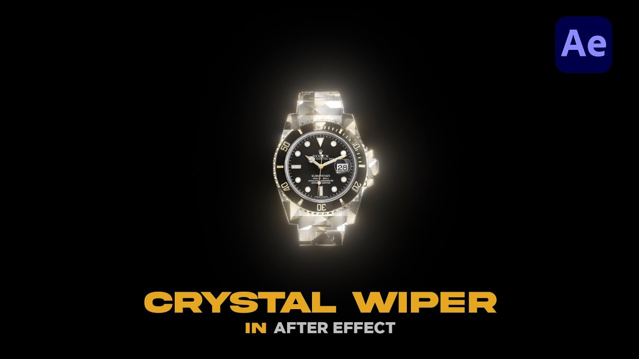 Crystal Wiper Logo Effect in After Effect | - YouTube