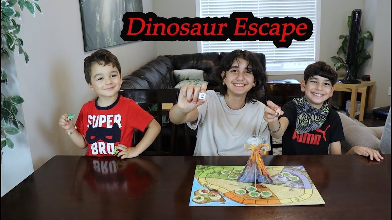 Dinosaur Escape board Game family and friends party challenge games ...