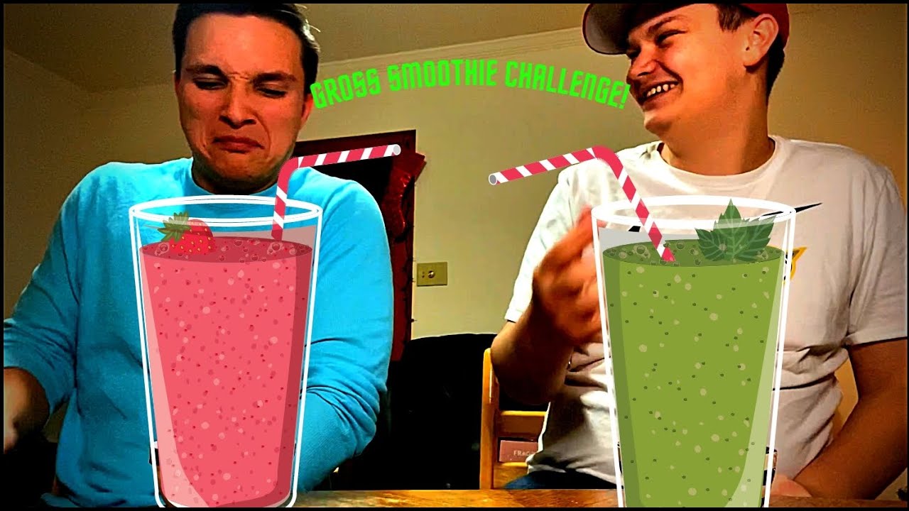 Smoothie Challenge *GROSS* - YouTube