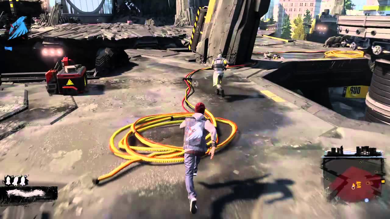 inFAMOUS Second Son Taking out D.U.P towers - YouTube