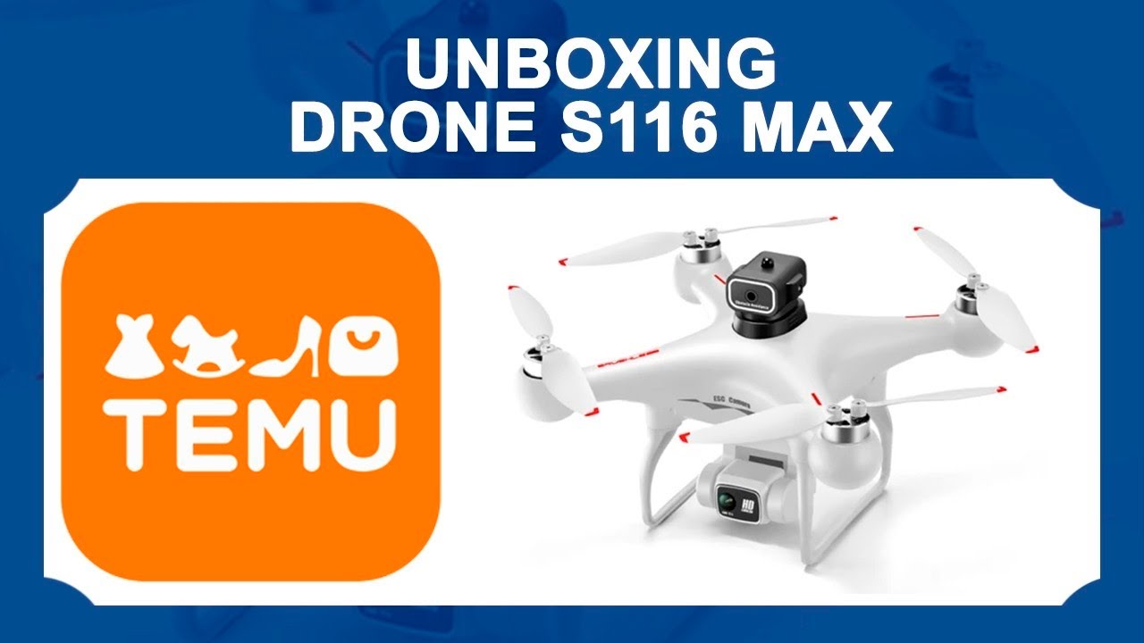 DRONE S116 MAX DE TEMU - YouTube