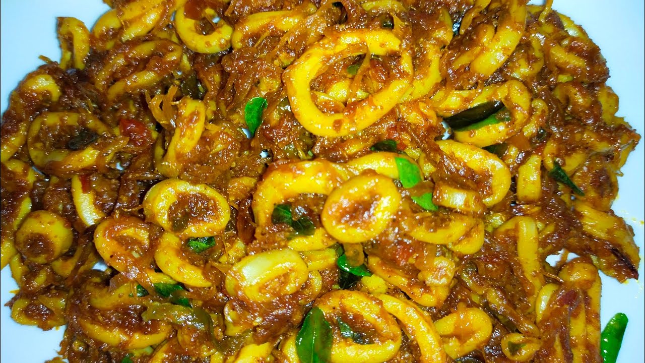 രുചികരമായ കണവ റോസ്റ്റ് | Squid Roast | Koonthal/ Kanava Roast - YouTube