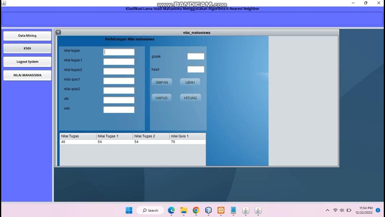 UAS-PBO Membuat Aplikasi Nilai Mahasiswa menggunakan netbeans 8.2 IDE ...
