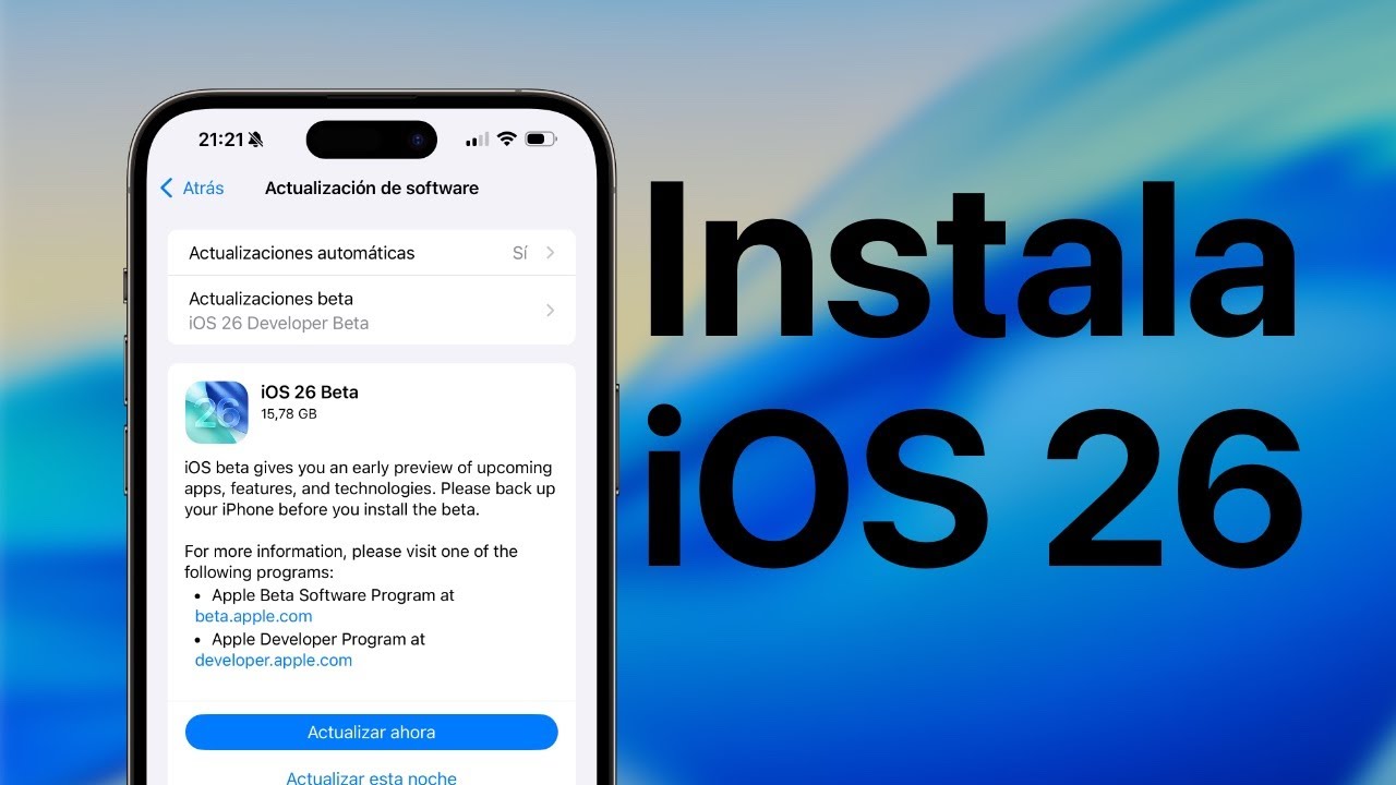 Cómo Instalar Ios 26 De Forma Rápida Y Sencilla Youtube