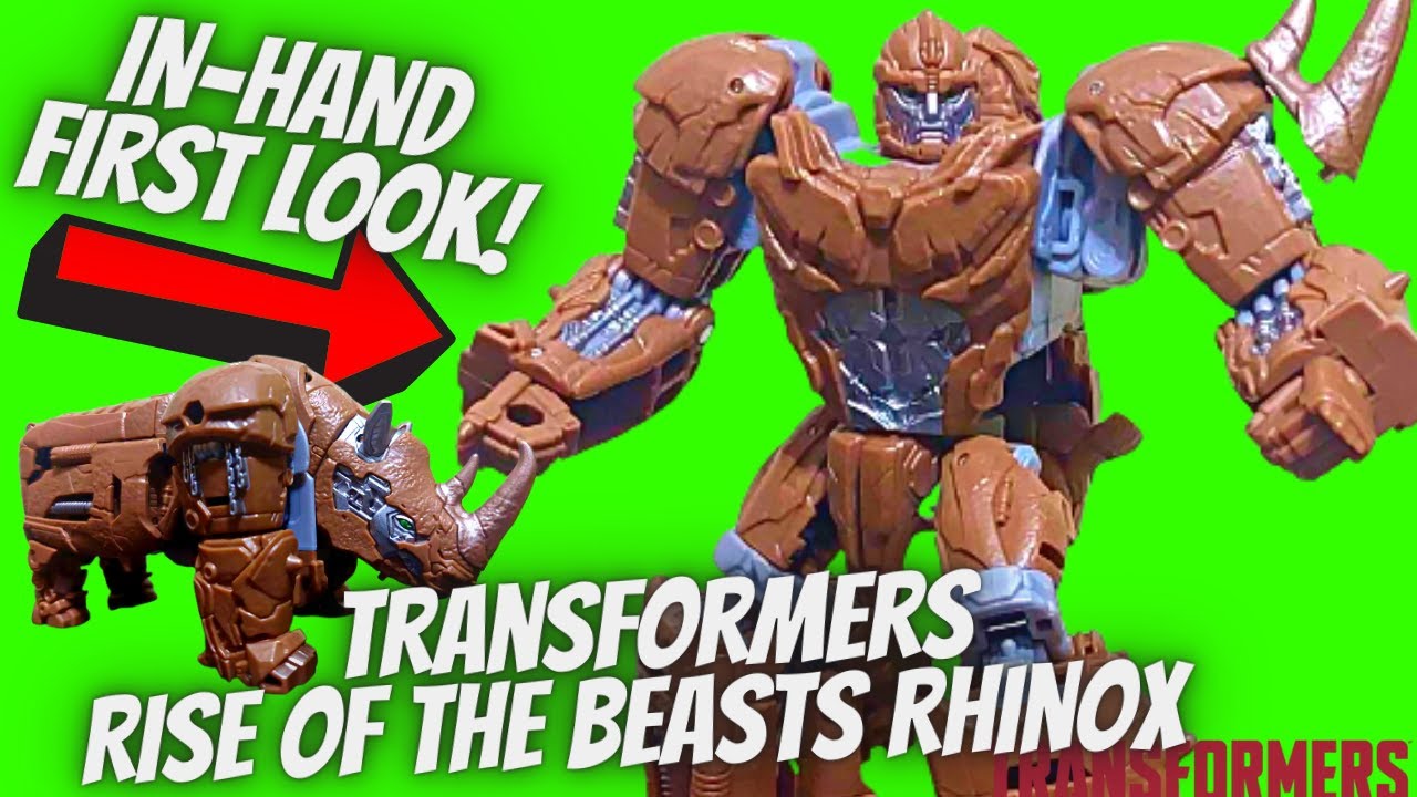Transformers Rise Of The Beasts Rhinox Figure In-Hand First Look ...