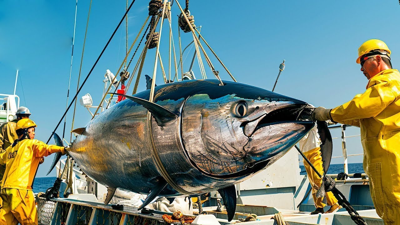 How Asian Fishermen Catch Hundreds of Yellowfin Tuna This Way ...