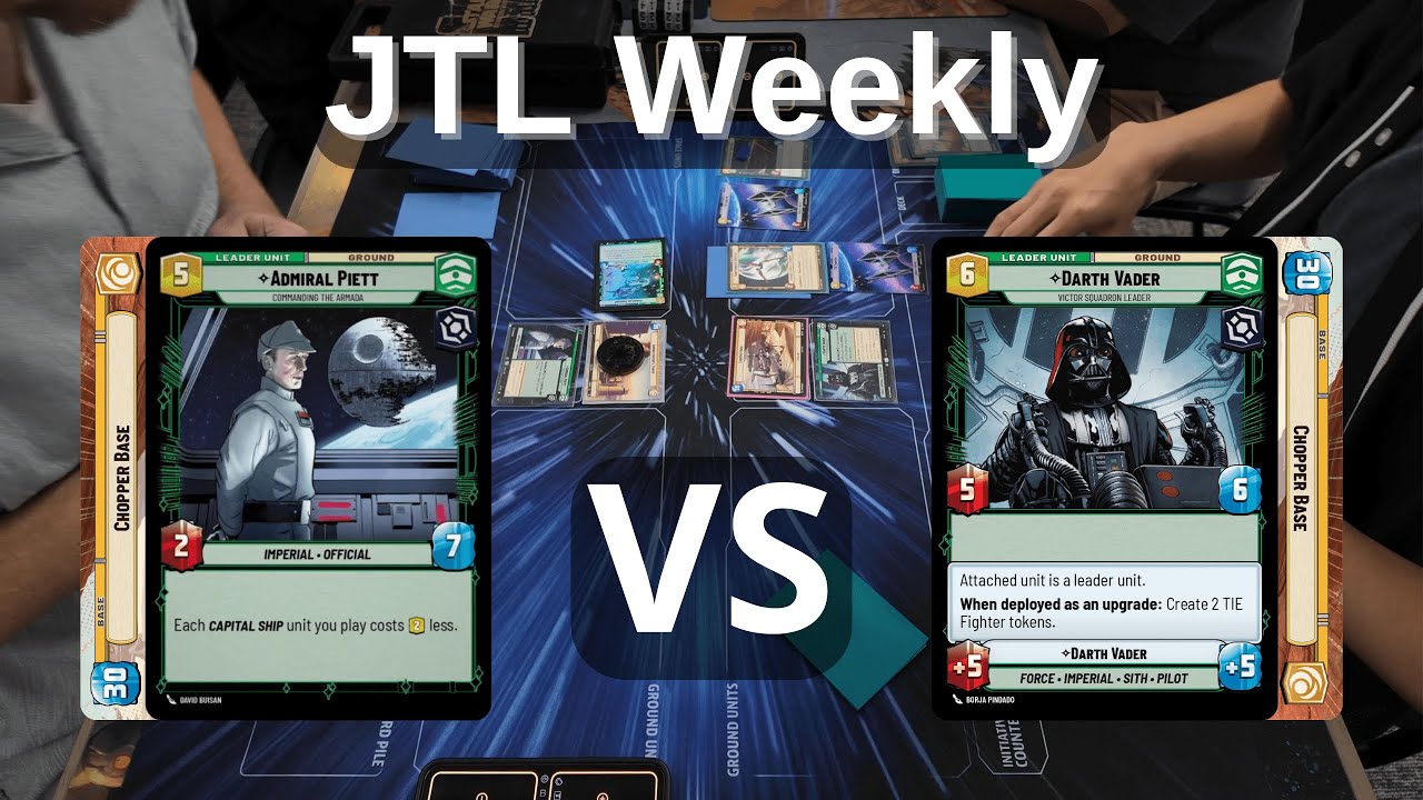 JTL Vader Yellow vs Piett Yellow | JTL Weekly R2 | Star Wars Unlimited ...