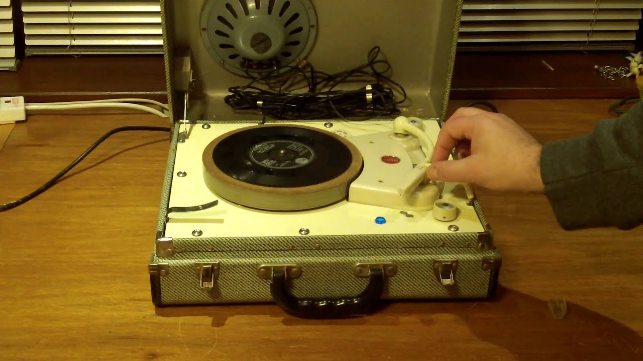 Stella Model ST541A Suitcase Record Player Valve 1956 Restored - YouTube