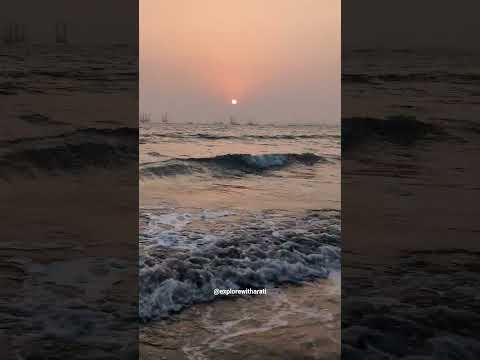 Uran beach | Beautiful Sunset | #youtubeshorts #travel #photography # ...