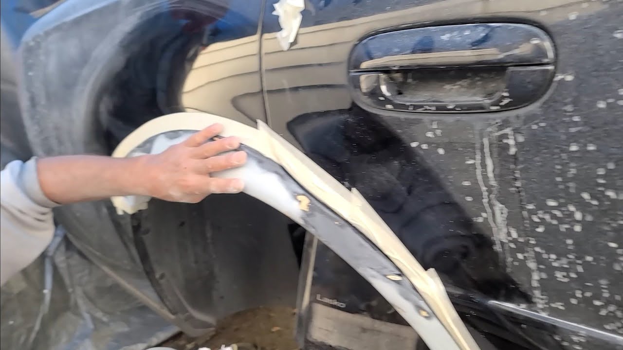 LIMO RUST RESTORATION JOB WITH METAL AND BONDO BACK TO NEW - YouTube