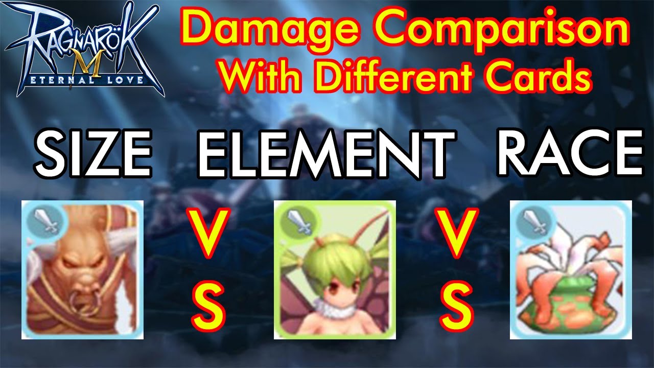 Damage Comparison with Different Cards | Ragnarok Mobile Eternal Love ...