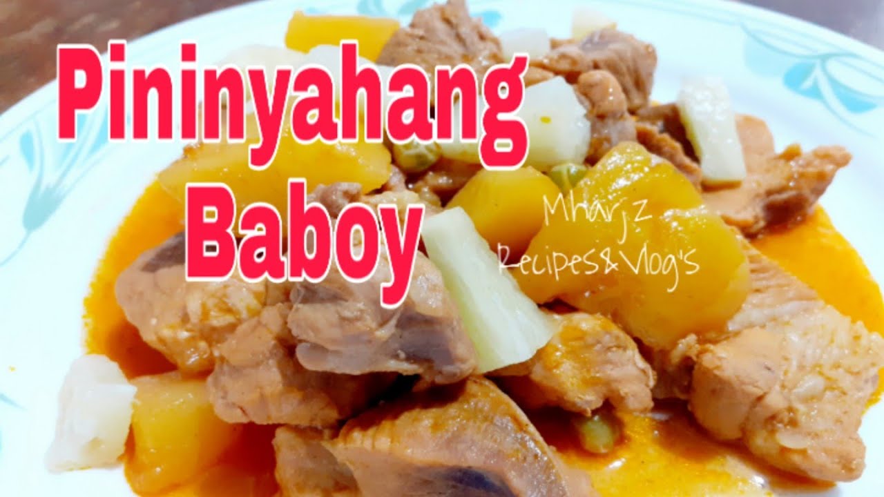 PININYAHANG BABOY | PINOY RECIPE | EASY RECIPE | PORK RECIPE - YouTube