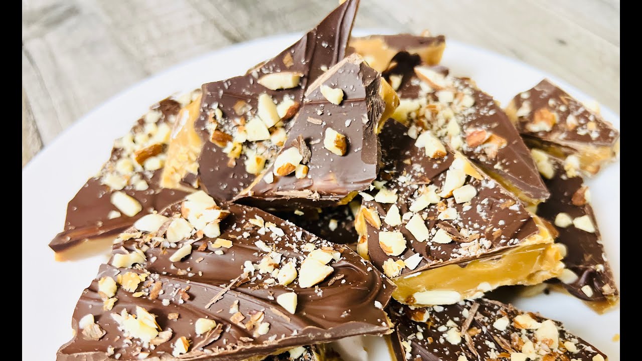 Almond Butter Crunch | How to make Toffee | Christmas Treats ...