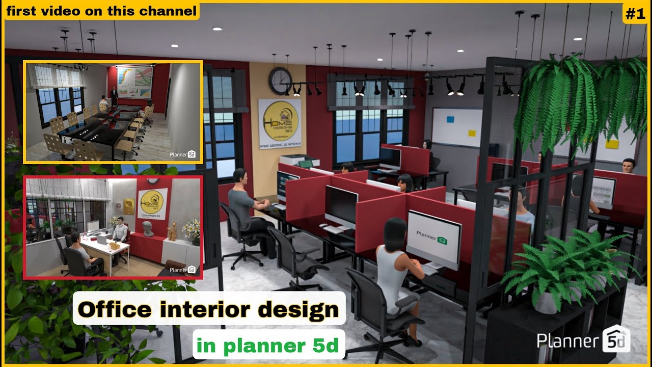 Office interior design in planner 5d #1 | Home designs 3d interior ...