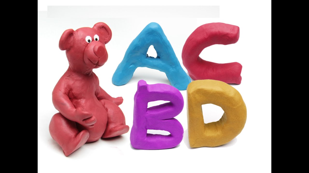Let's play kids. Stop motion Abc clay, abc coins and crayons. Games ...