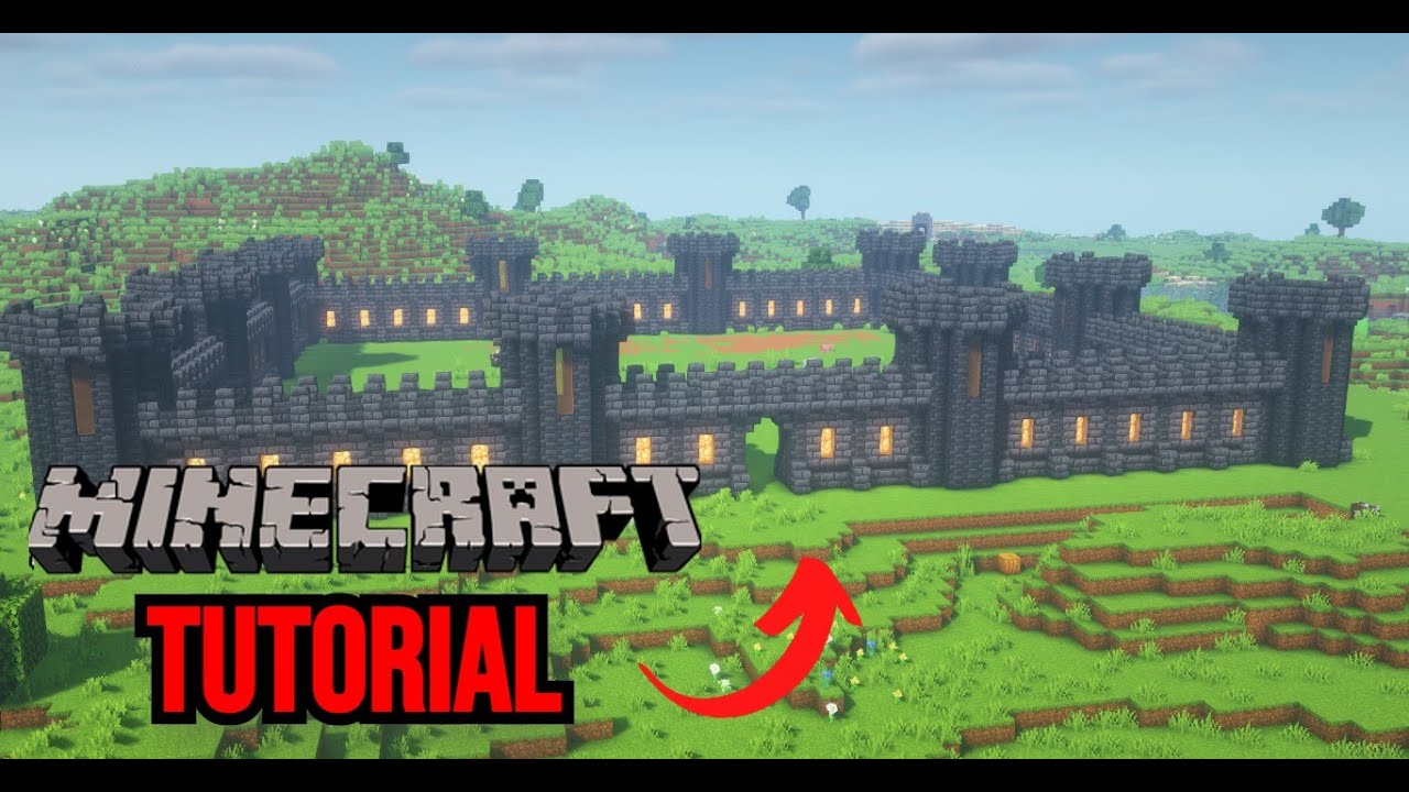 COMO HACER una MURALLA EPICA en MINECRAFT CON POCOS MATERIALES - YouTube