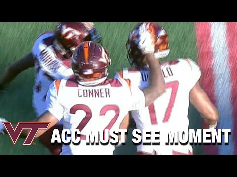 Virginia Tech DB Divine Deablo Catches \