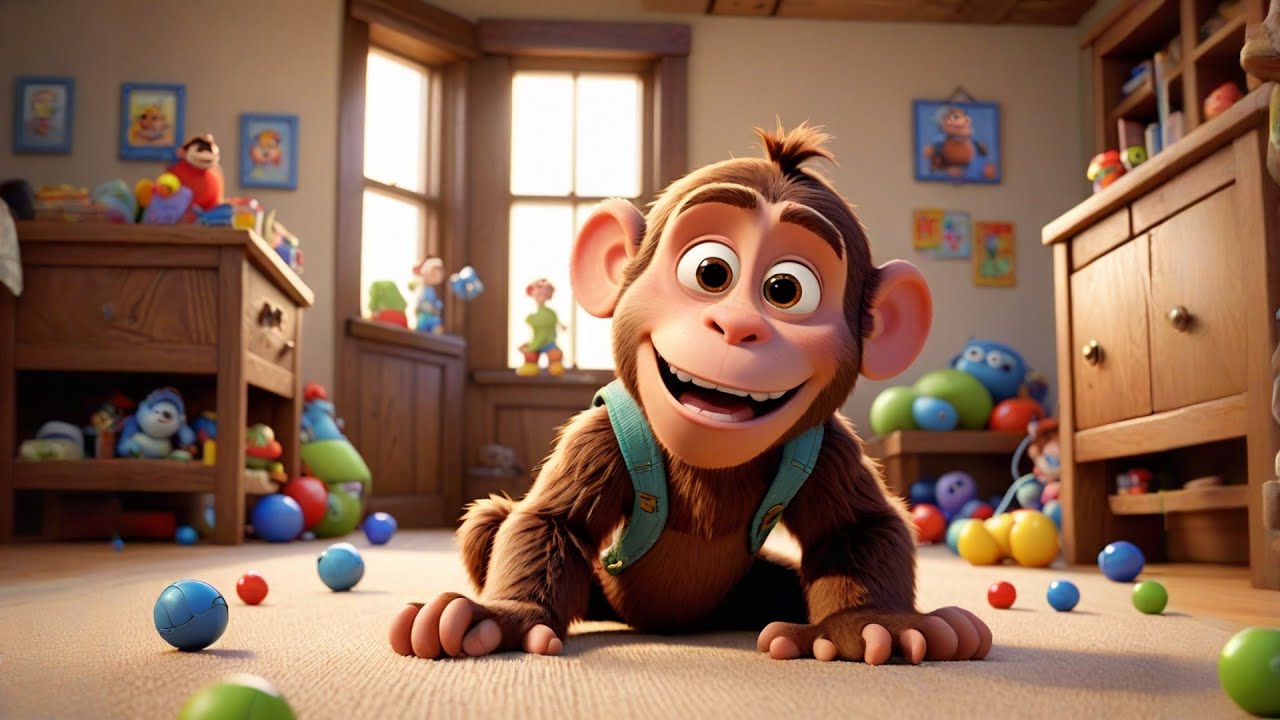 A Monkey in My Shoe! 🐵👟 | Funny Story for Kids | Educational Video for ...