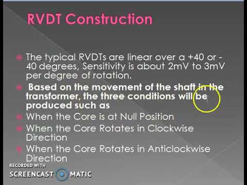 RVDT Rotational variable transducer - YouTube