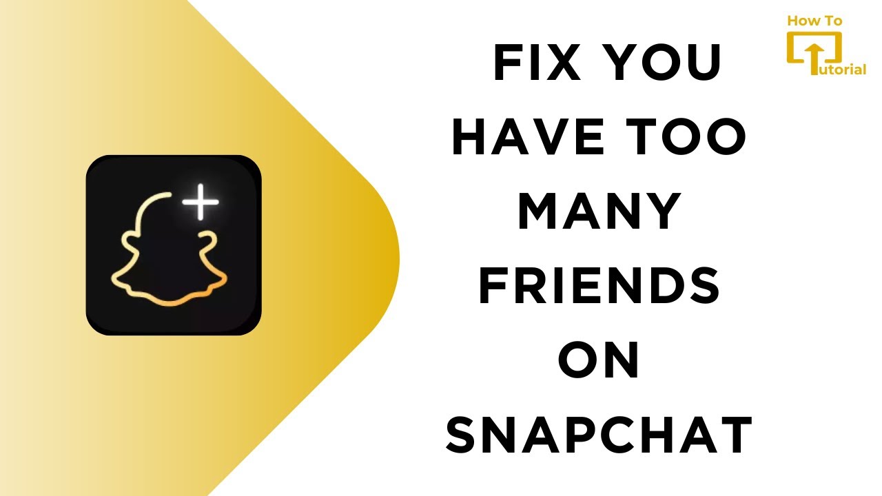How to Fix You Have Too Many Friends on Snapchat - YouTube