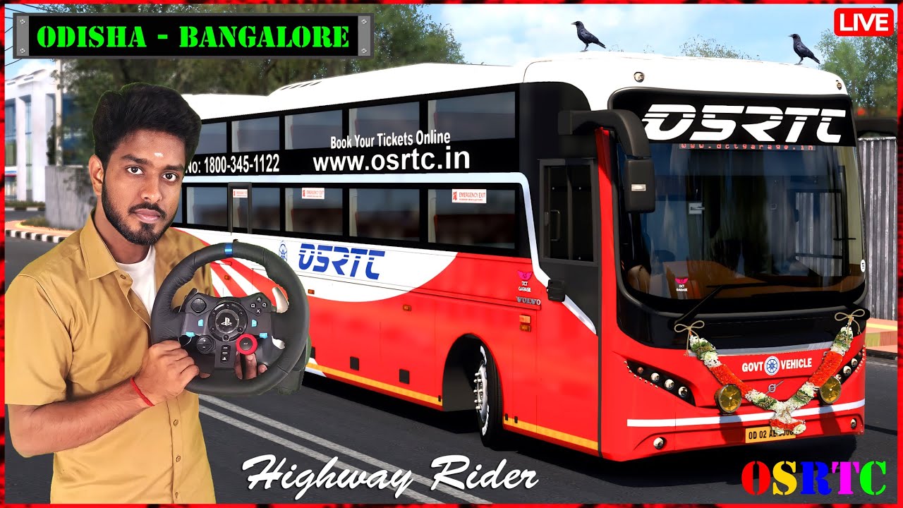 Volvo A/C Sleeper Drive🔥OSRTC GOVT BUS😍Sprinter Gaming on live - YouTube