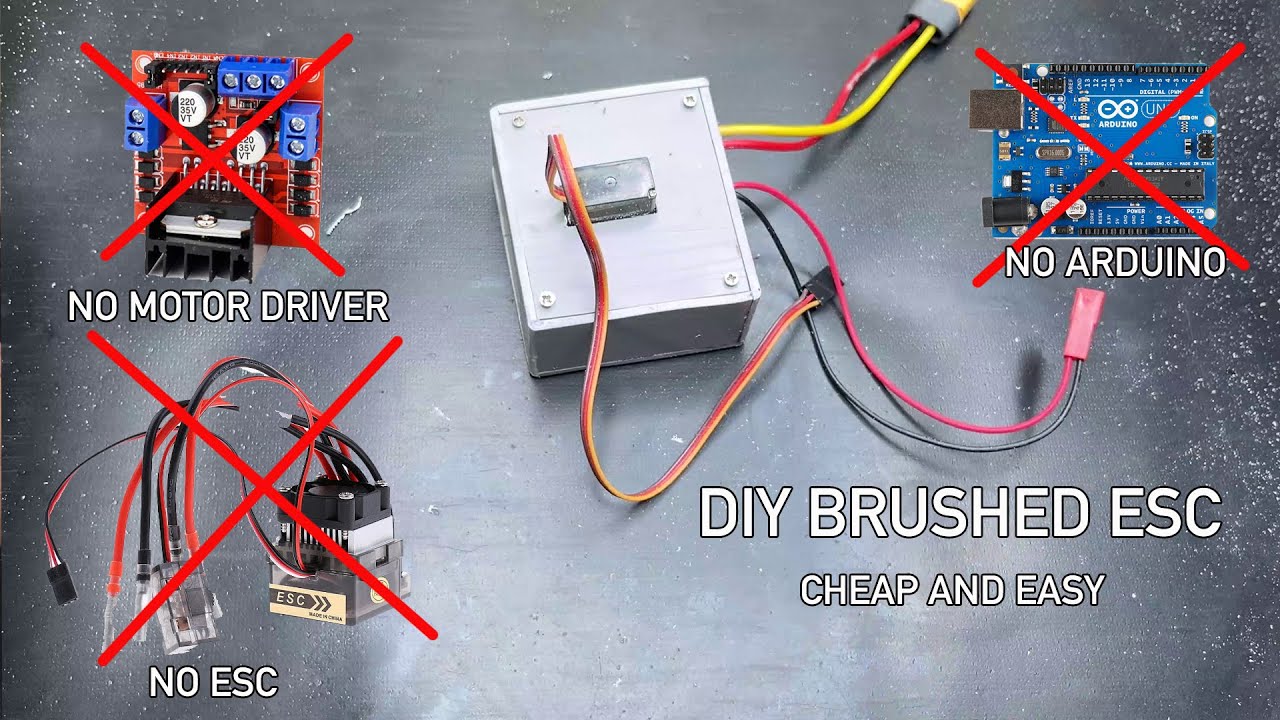 HOME MADE DC MOTOR ESC | LOW COST DIY PROJECT | WITHOUT ARDUINO,MOTOR ...