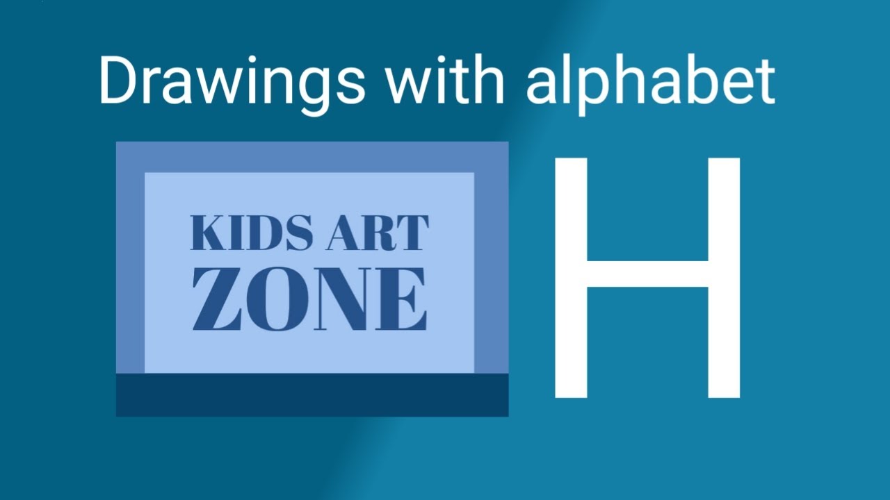 Drawing for kid | How to draw a window | Drawing with alphabets | Very ...