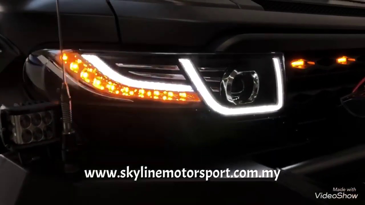 Toyota Fj Cruiser 08-Up Projector H-L DRL Led With Grille Black (H1 ...