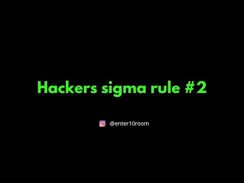 @Broken💔 | Hackers sigma rule #2 first time on YT| hackers status ...