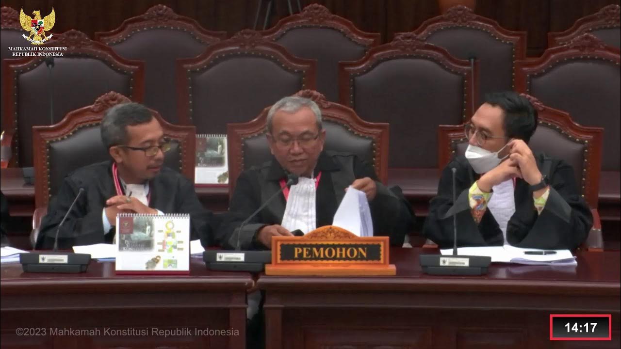 Sidang Perkara Nomor 49/PUU-XXI/2023. Rabu, 31 Mei 2023. - YouTube