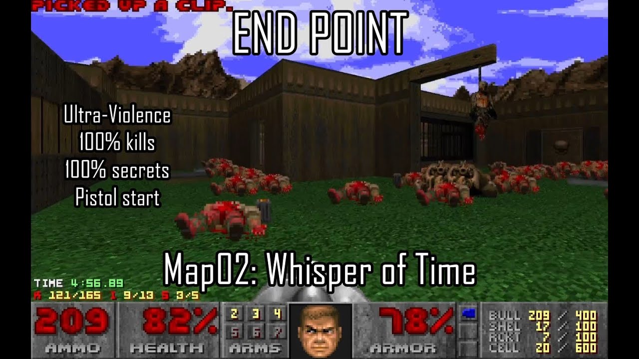 Doom II: END POINT - Map02: Whisper of Time (UV-MAX) - YouTube
